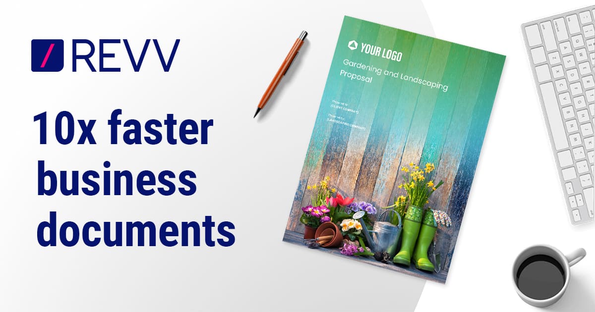 Free Gardening and Landscaping Services Proposal Template | Revv