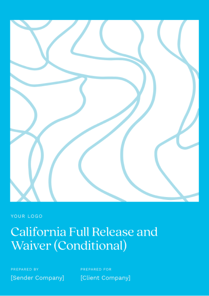 California Partial Release and Waiver of Liens (Conditional) | LegalZoom