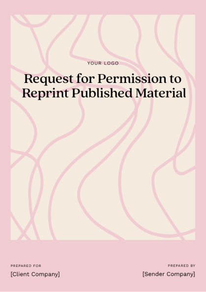 Permission to Reprint Published Material - Free Template | LegalZoom
