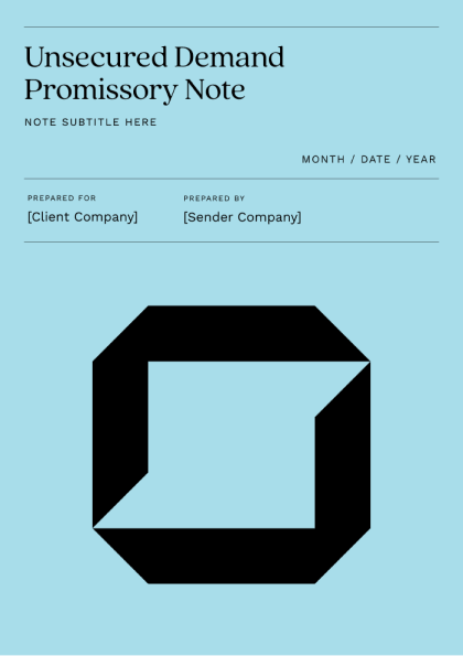 Unsecured Promissory Note (Lump-sum Payment) - Free Template | LegalZoom